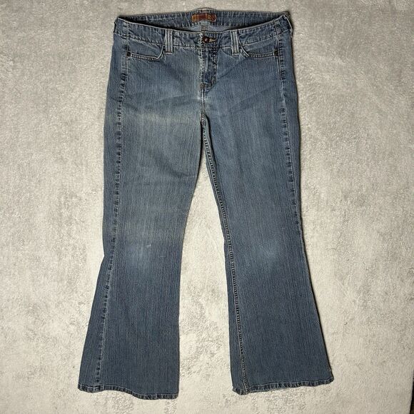lei | Jeans | Y2k Vintage Lei Womans Flared Jeans Size 3 Blue Denim Mid ...